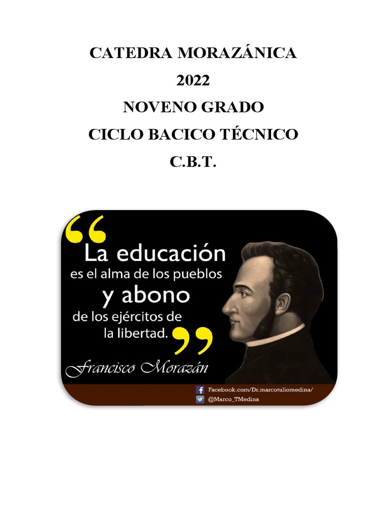 Catedra Morazánica 2022 | PDF