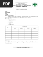 Form Organoleptik MBG Terbaru | PDF