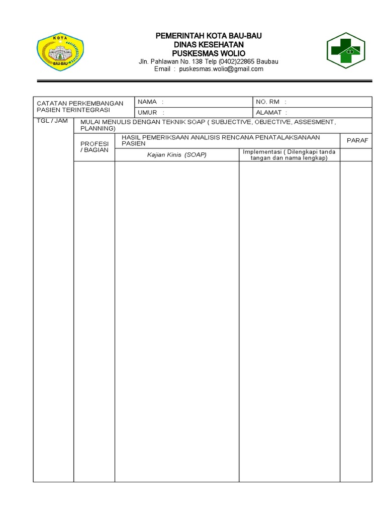 Kartu Rawat Jalan Wolio | PDF