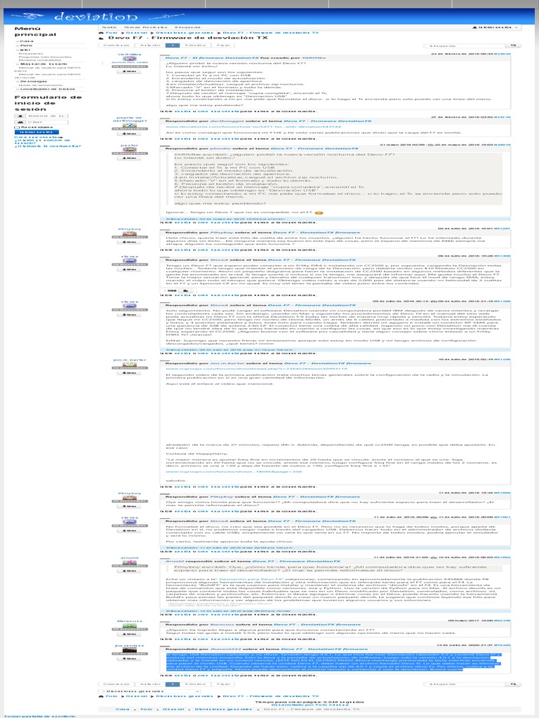 Desviación - Devo F7 - DeviationTX Firmware - DEVIATION Forum | PDF