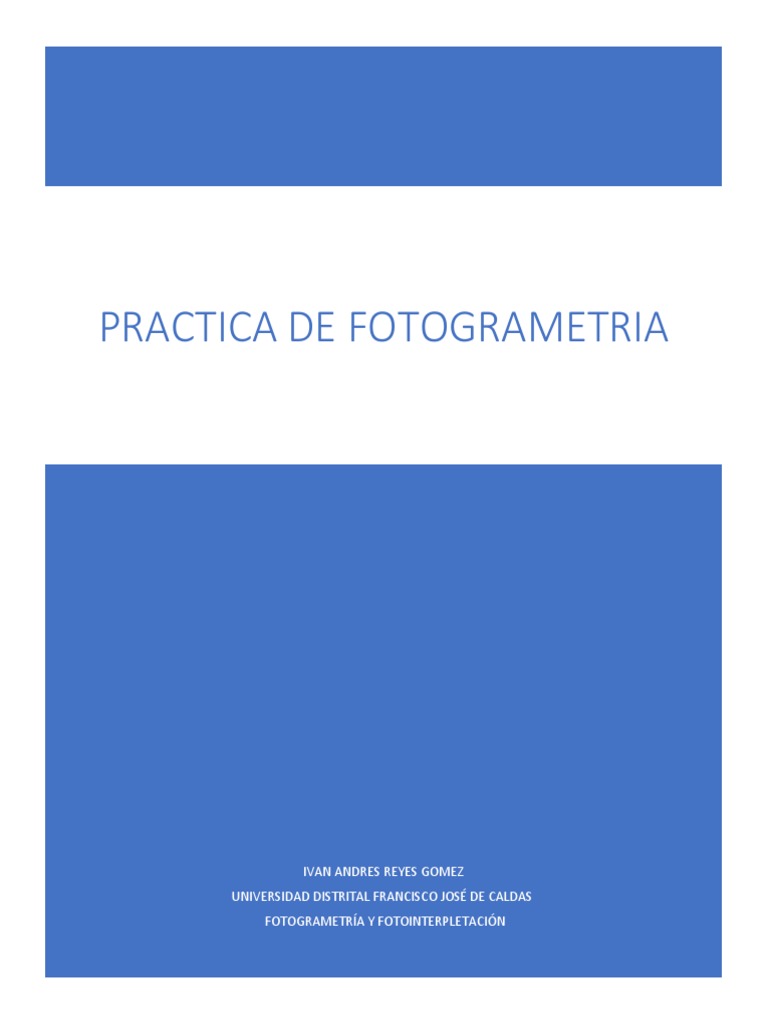 Guia Fotogrametria Digital en Efoto | PDF