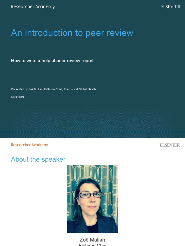 Certified Peer Reviewer Course - 3.1 | PDF Certified Peer Reviewer Course - 3.1 | PDF