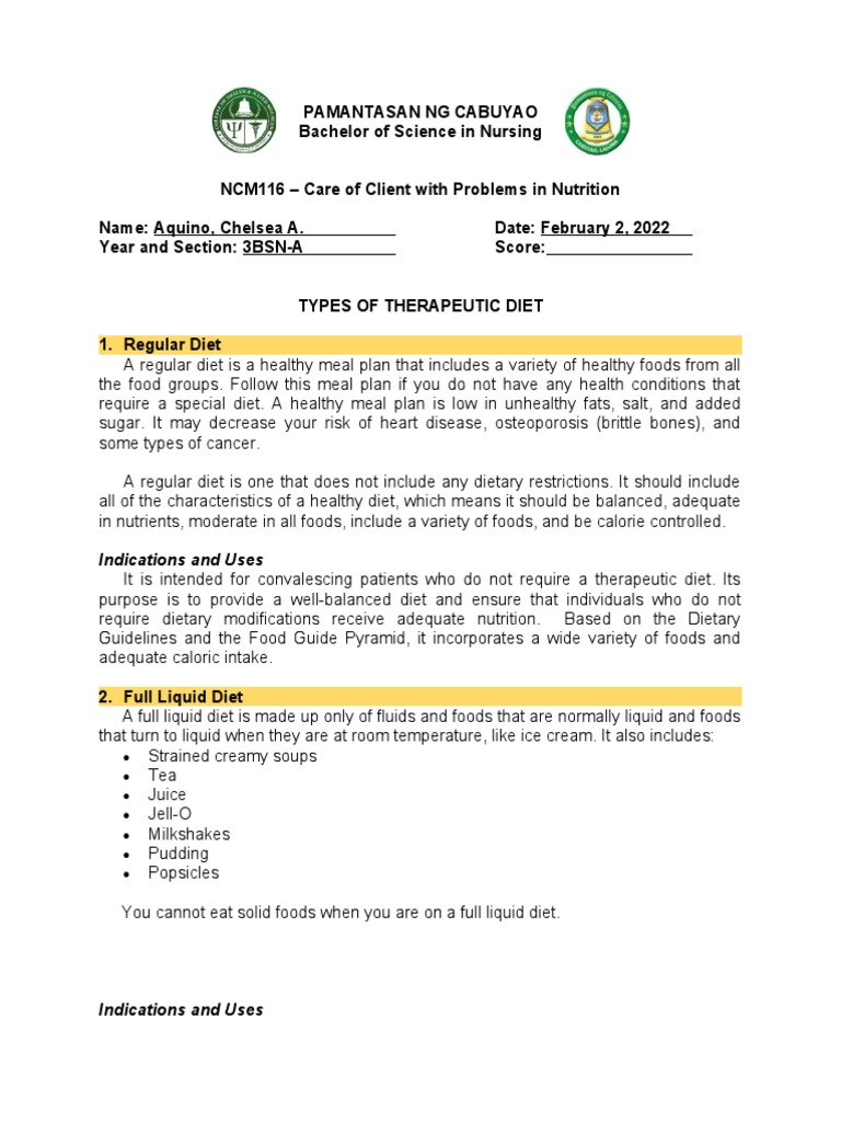 Nutrition and Its Problems | PDF | Diet & Nutrition | Dietary Fiber