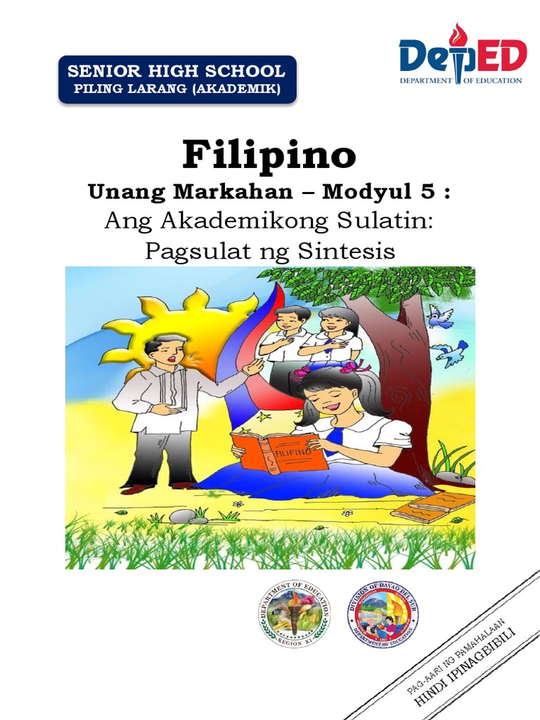 Filipino: Ang Akademikong Sulatin: Pagsulat NG Sintesis | PDF