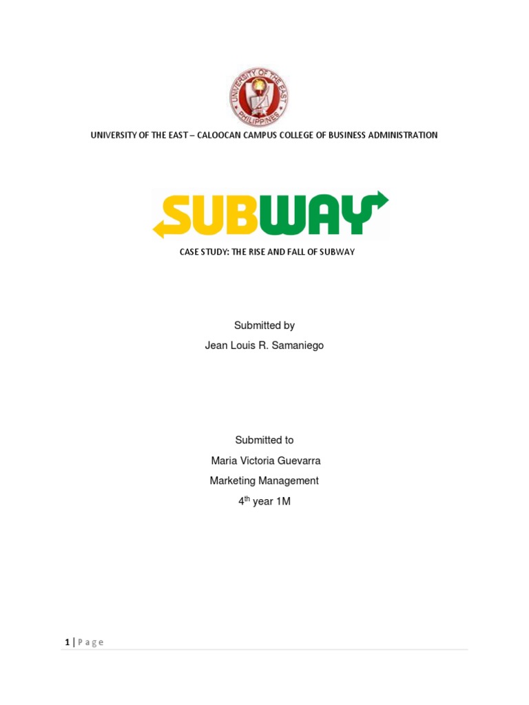 Subway's Business Decline Analysis | PDF