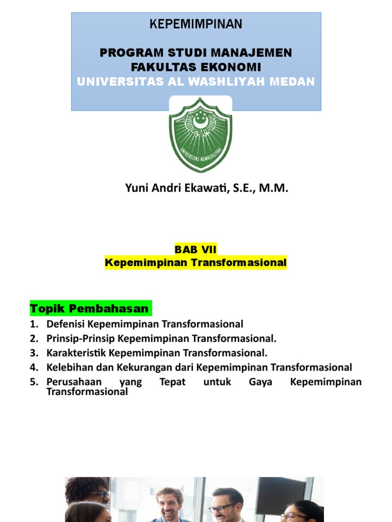 Univa Bab Vii Kepemimpinan Transformasional | PDF