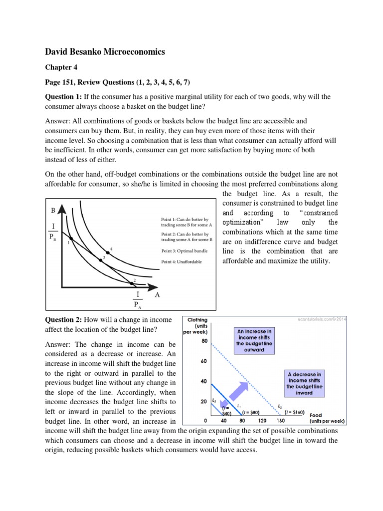 Chapter 4, David Besanko Microeconomics. Assignment - Kobra | PDF ...