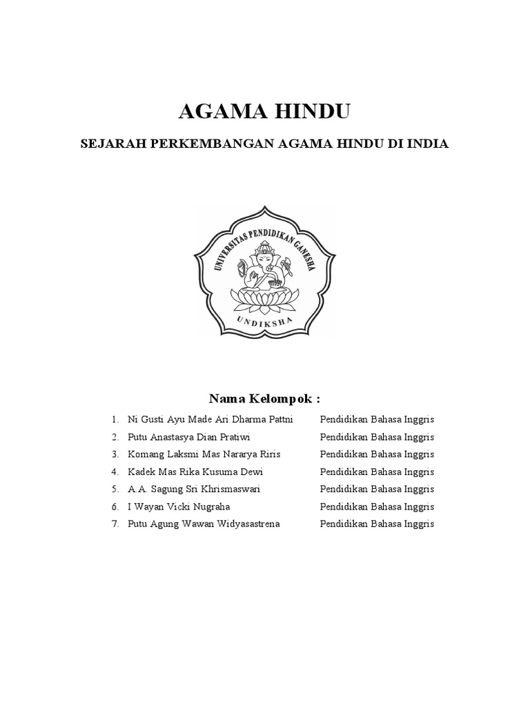 Sejarah Perkembangan Agama Hindu Di India | PDF