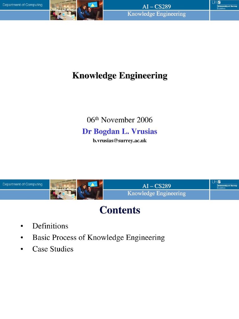 Knowledge Engineering - PPT Download | PDF
