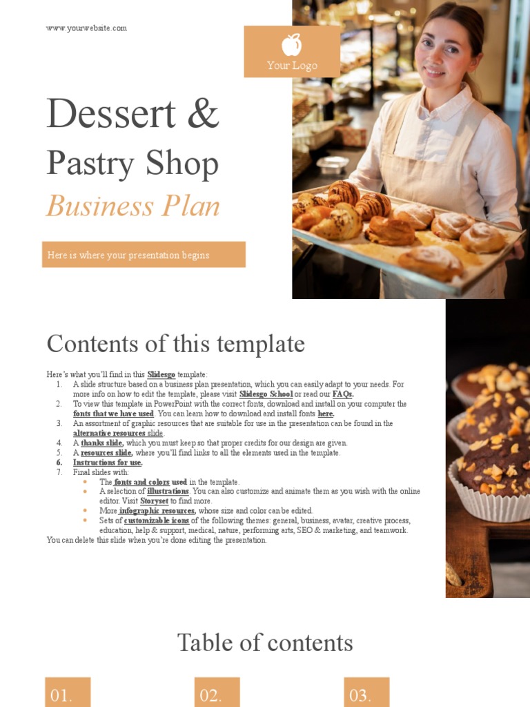 Dessert & Pastry Shop Business Plan | PDF | Planets | Saturn