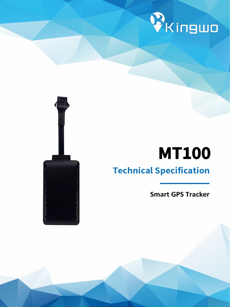 MT100 Smart GPS Tracker Specs | PDF | General Packet Radio Service ...