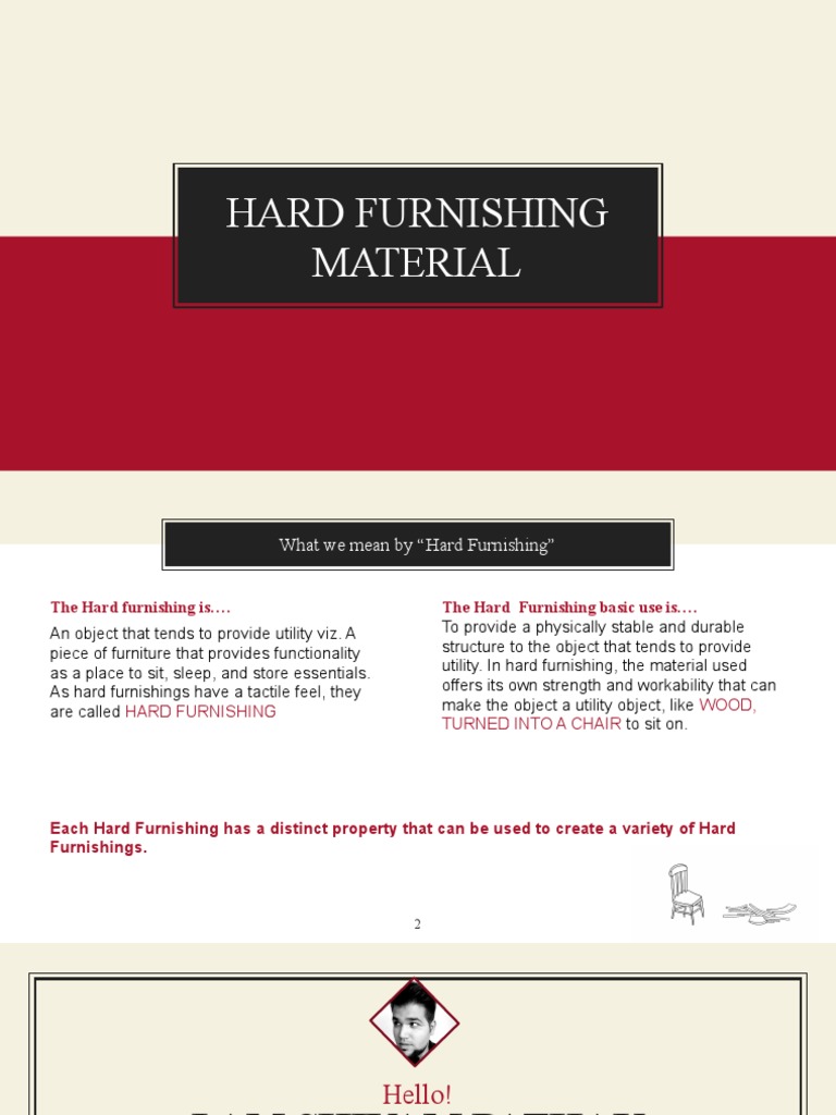 Understanding Hard Furnishing Materials | PDF | Wood | Trees
