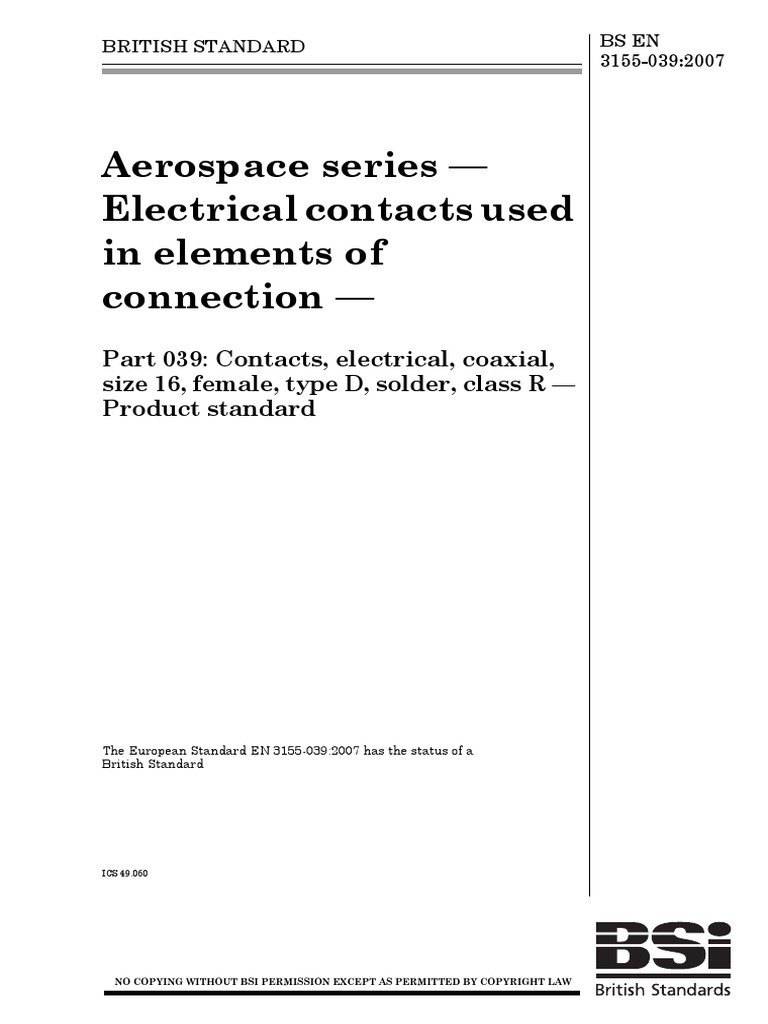 BS en 03155-039-2007 | PDF