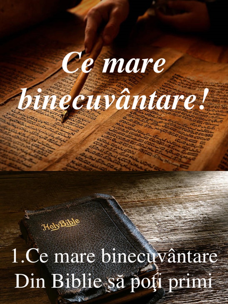 Ce Mare Binecuvantare | PDF