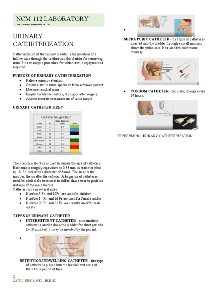 Ncm 112 Lab (Midterm) | PDF