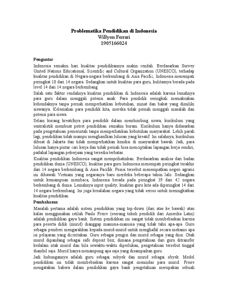 Artikel Filsafat Pendidikan Pdf