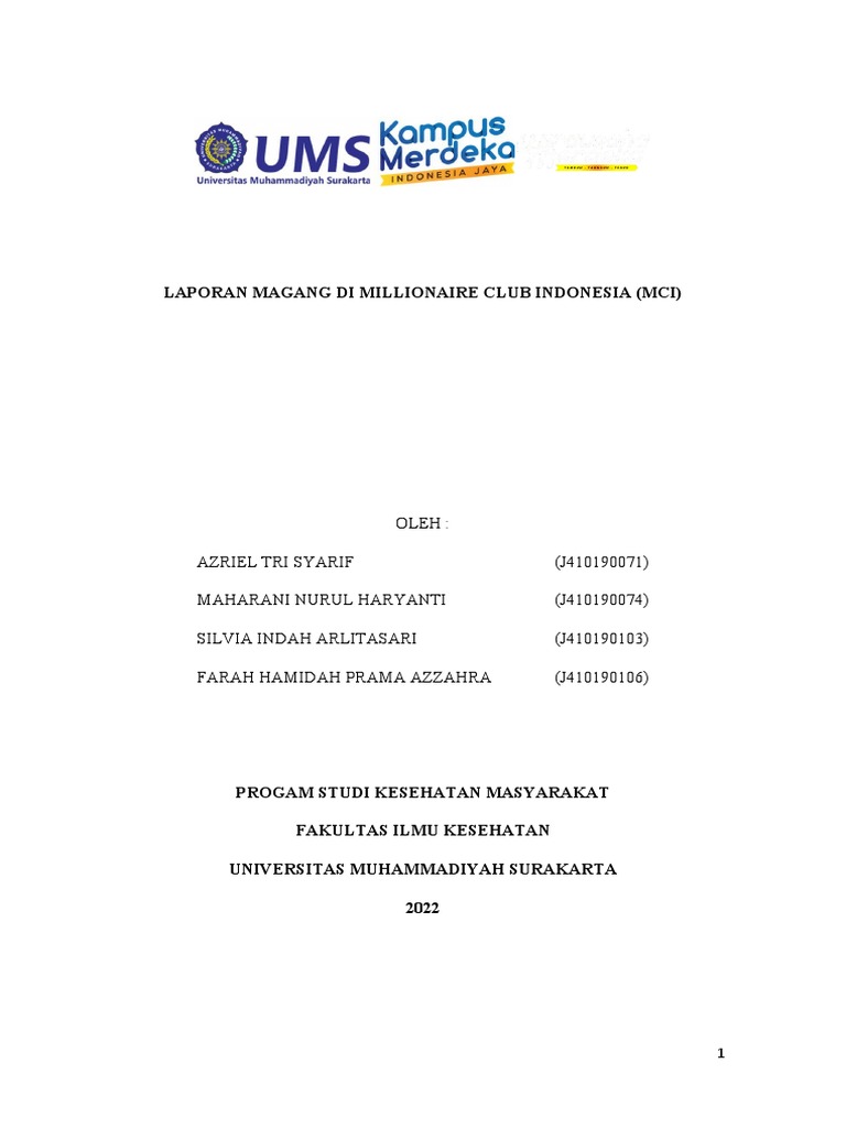 Laporan Magang Mci | PDF