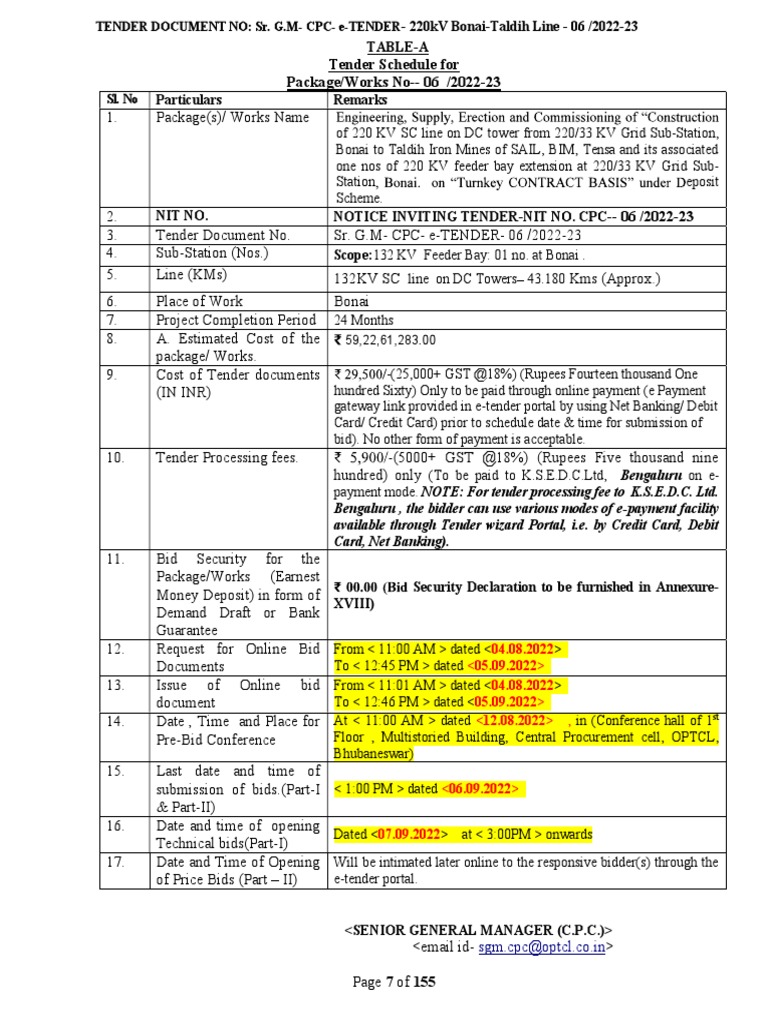 Orissa Tender | PDF | Technology & Engineering