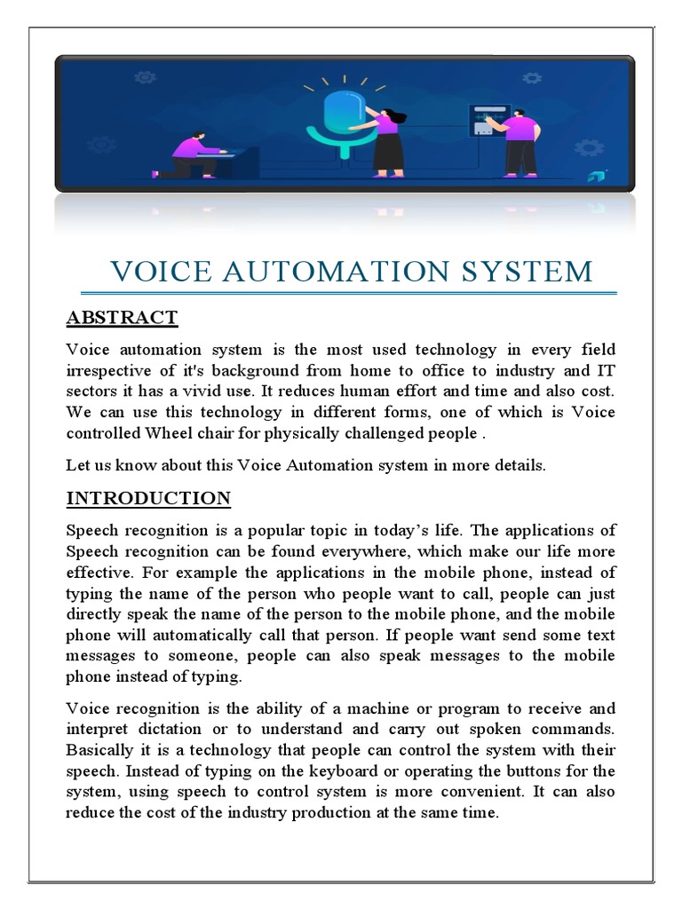 Synopsys On Voice Automation System | PDF
