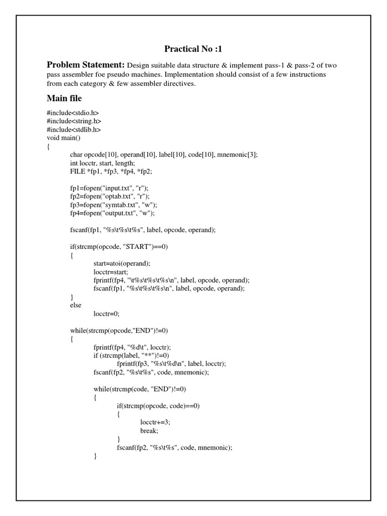 Spos 1 Sbpcoe Pdf Assembly Language Computer Science 3668