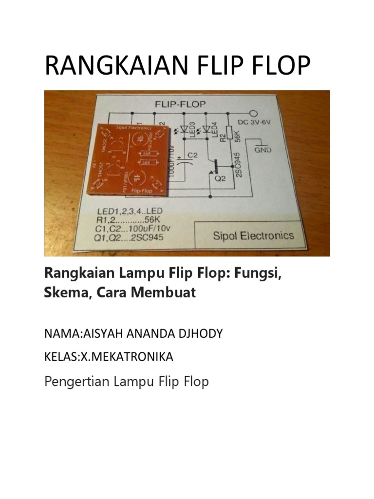 Rangkaian Flip Flop | PDF | Teknologi & Rekayasa