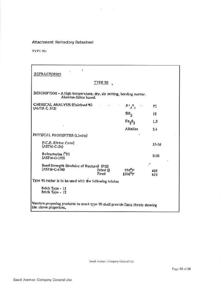 Type 90 Material - Saudi Aramco | PDF