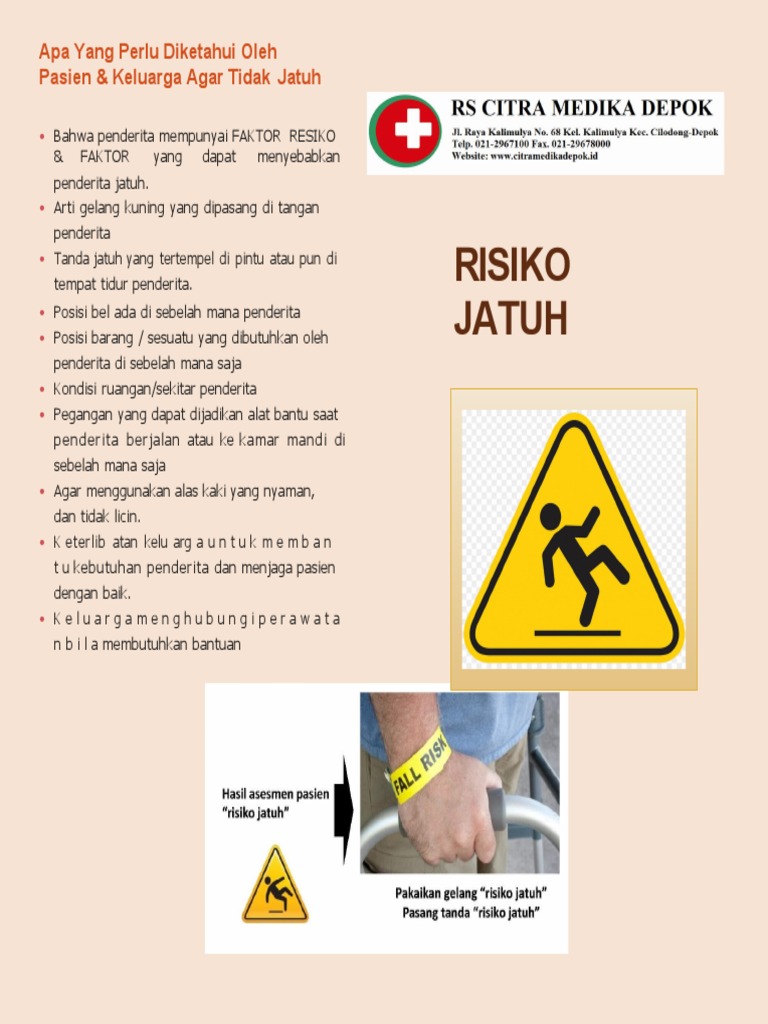 Leaflet - Risiko - Jatuh NEW | PDF
