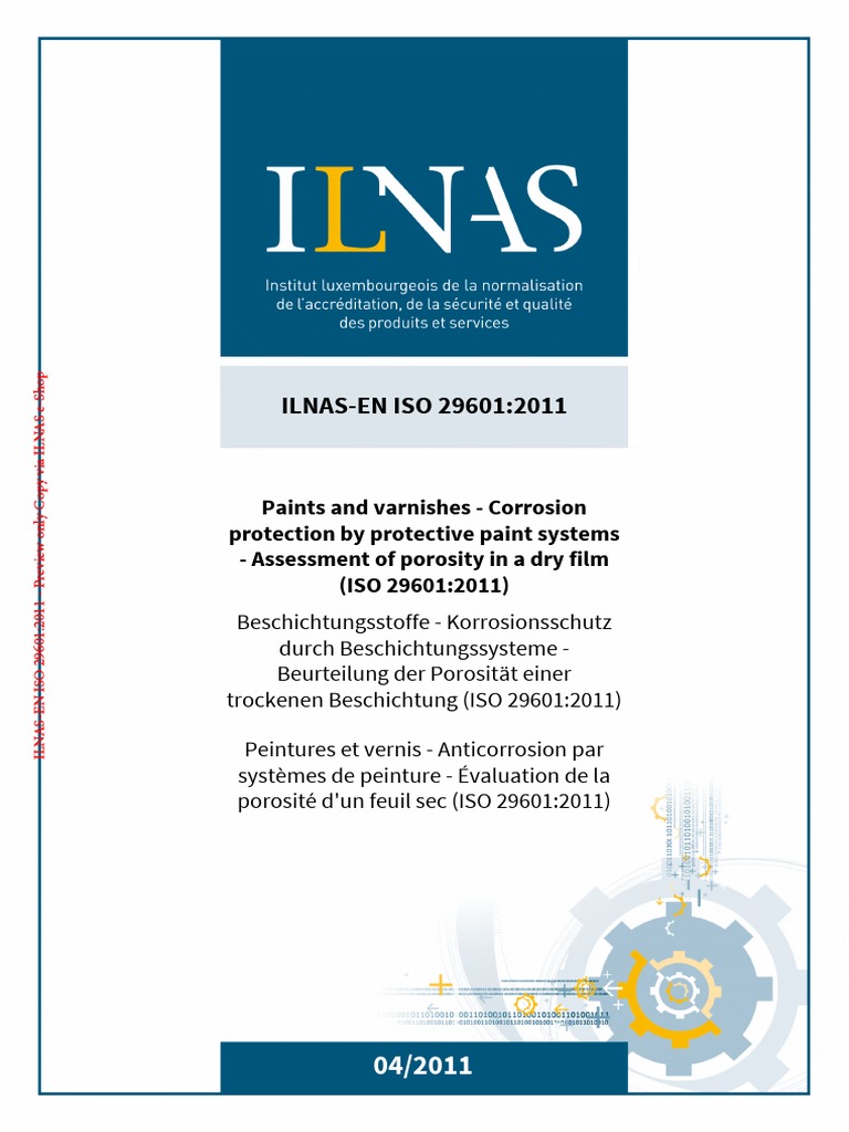 EN ISO 29601 (2011) (E) Codified | PDF | Europe | Regulation
