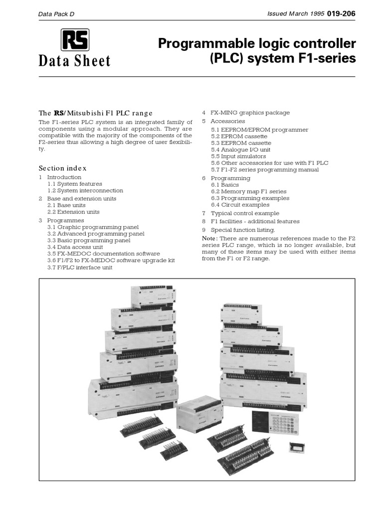 F1 40MR ES Datasheet | PDF | Programmable Logic Controller | Programming