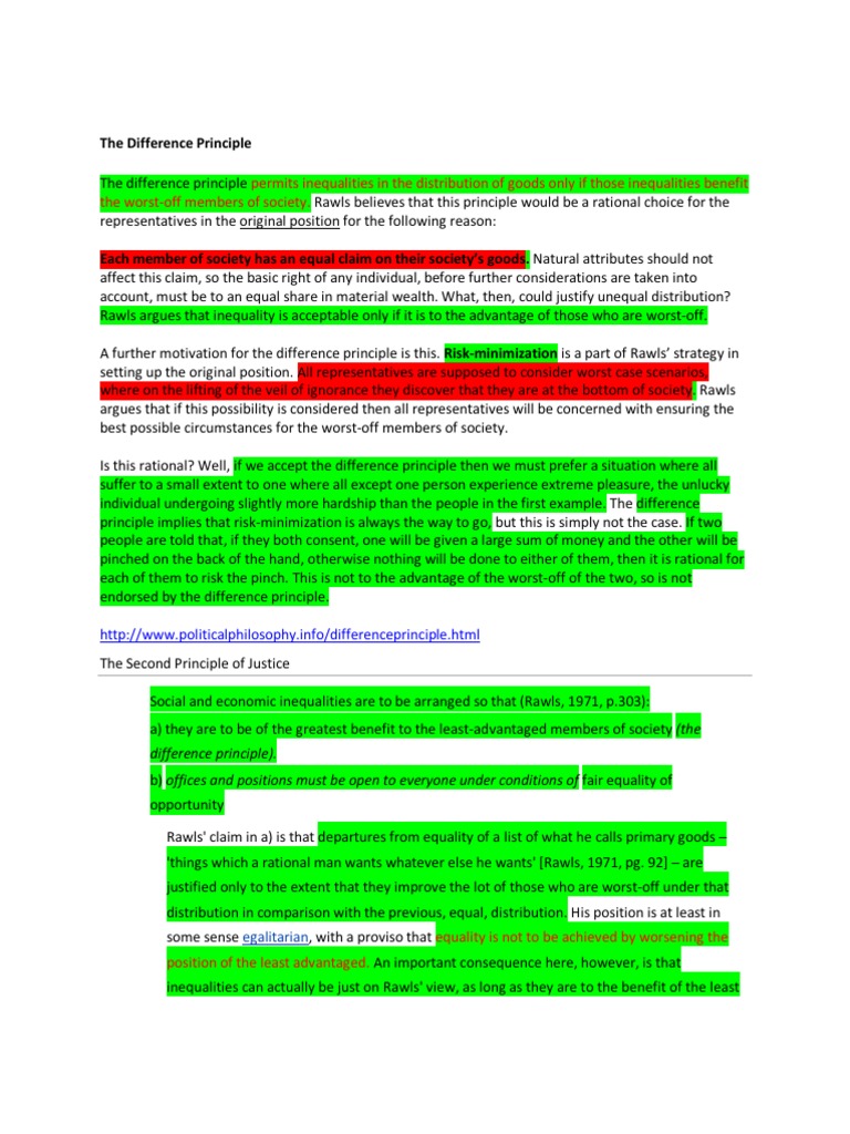 Unreadable Document Analysis | PDF | Equal Opportunity | John Rawls