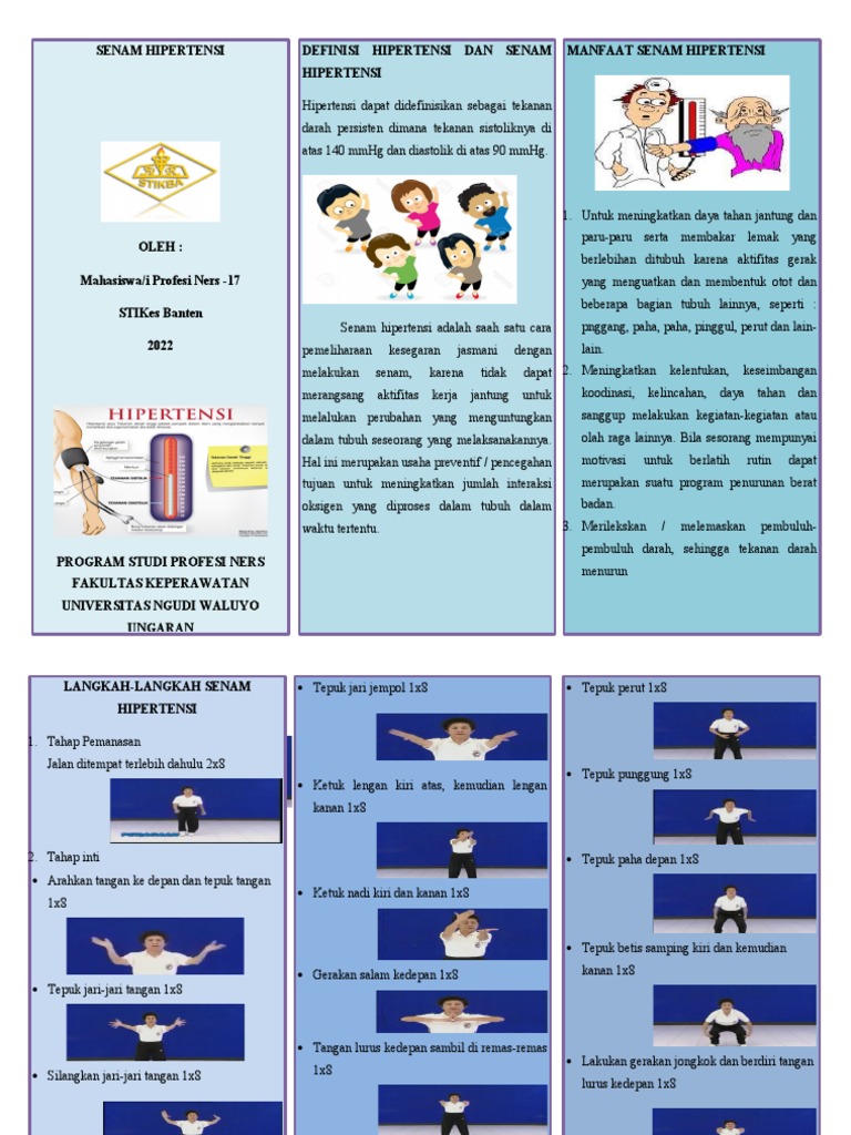 Leaflet Senam Hipertensi | PDF