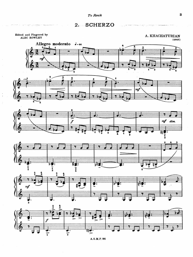 Khachaturian Album Children 1 (Trascinato) 2 | PDF