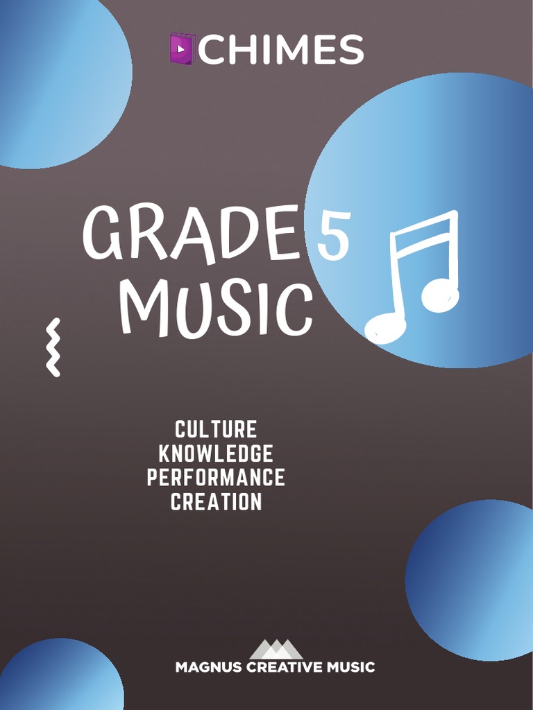 CHIMES Grade 5 Music Book | PDF | Tempo | Clef