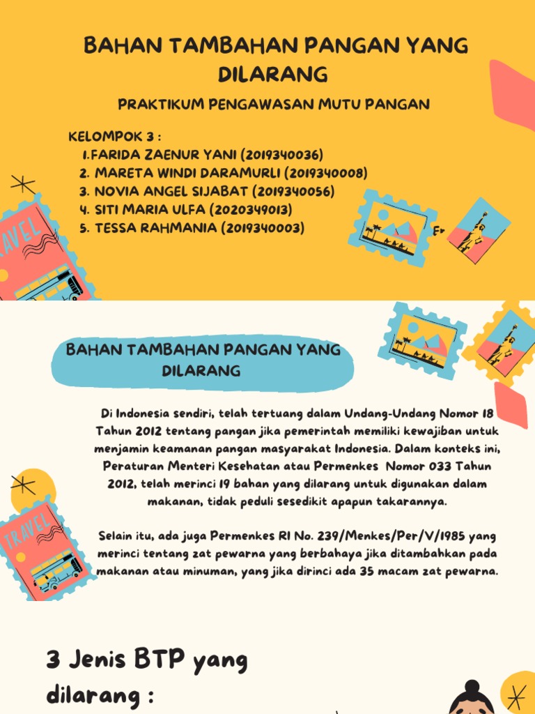 Kelompok 3 - Prak Wastu - BTP Yang Dilarang | PDF