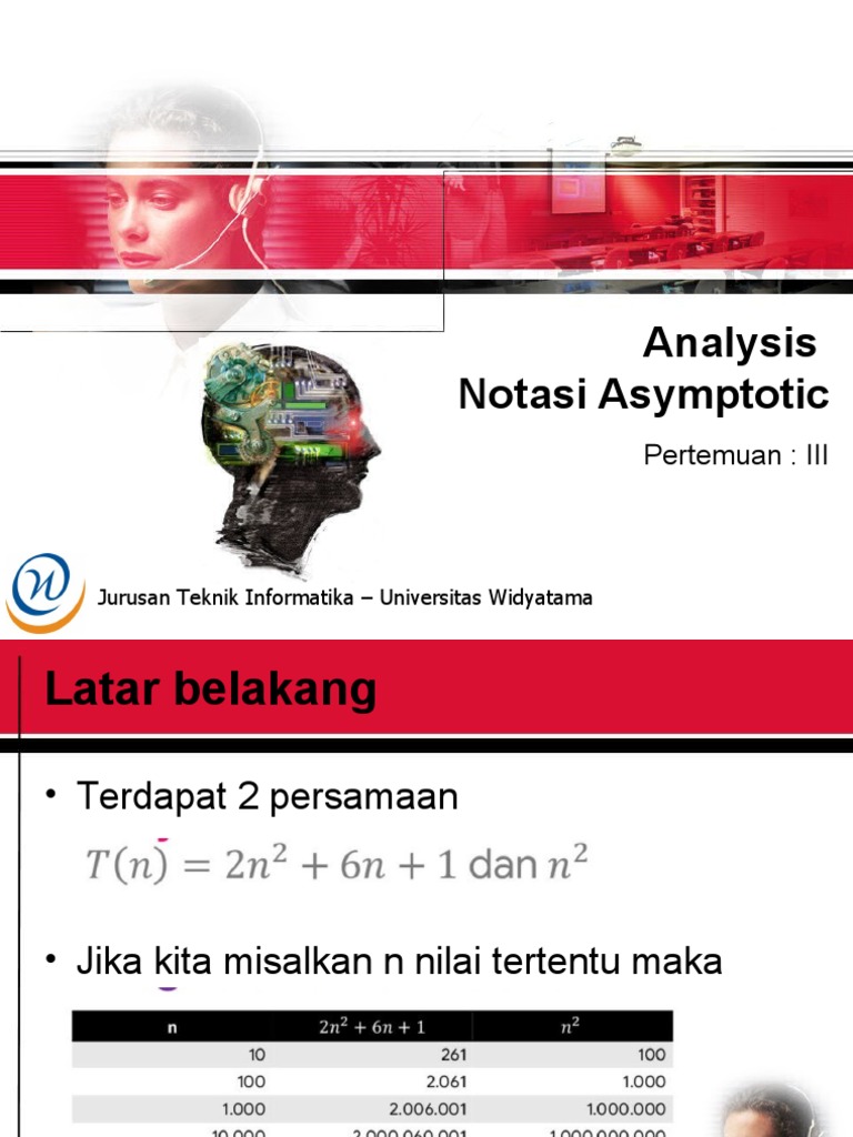 NEW DAA-sesi03 Notasi Asymptotic | PDF | Teaching Methods & Materials