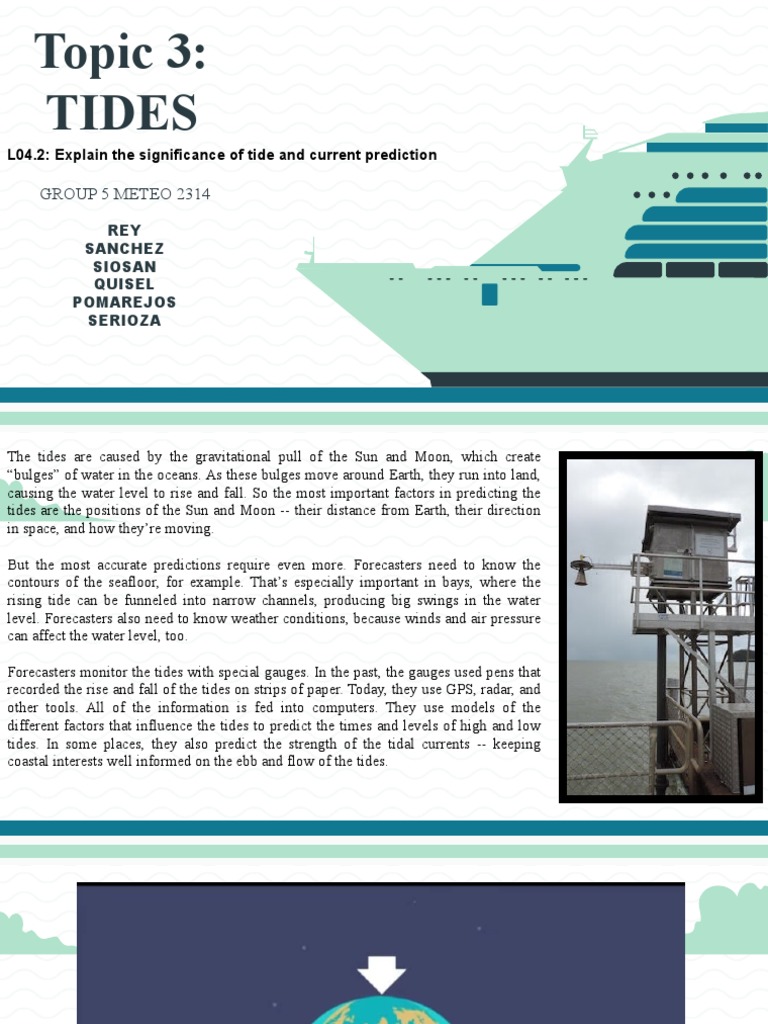 Group 5 Tides | PDF | Tide | Oceans
