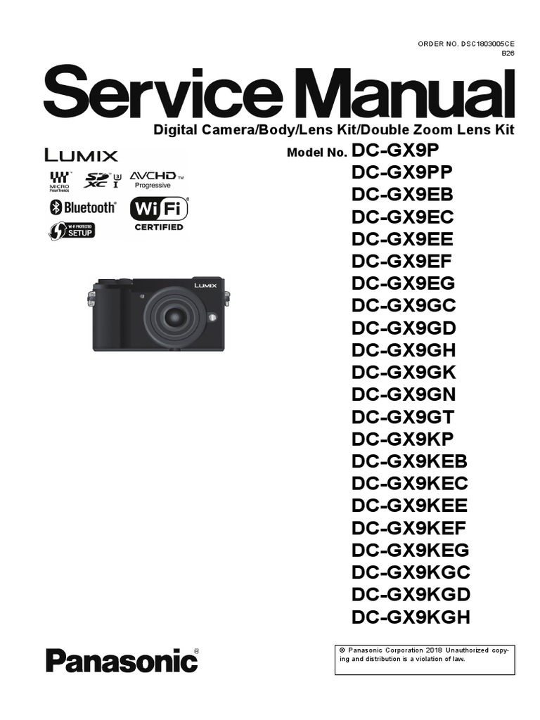 Panasonic Service Manual gx9 | PDF