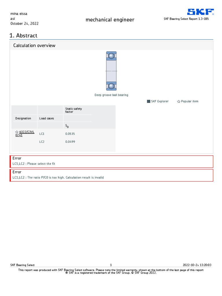 SKF Bearing Select | PDF | Technology & Engineering