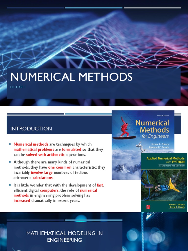 Numerical Methods L1 Ok | PDF | Equations | Teaching Mathematics