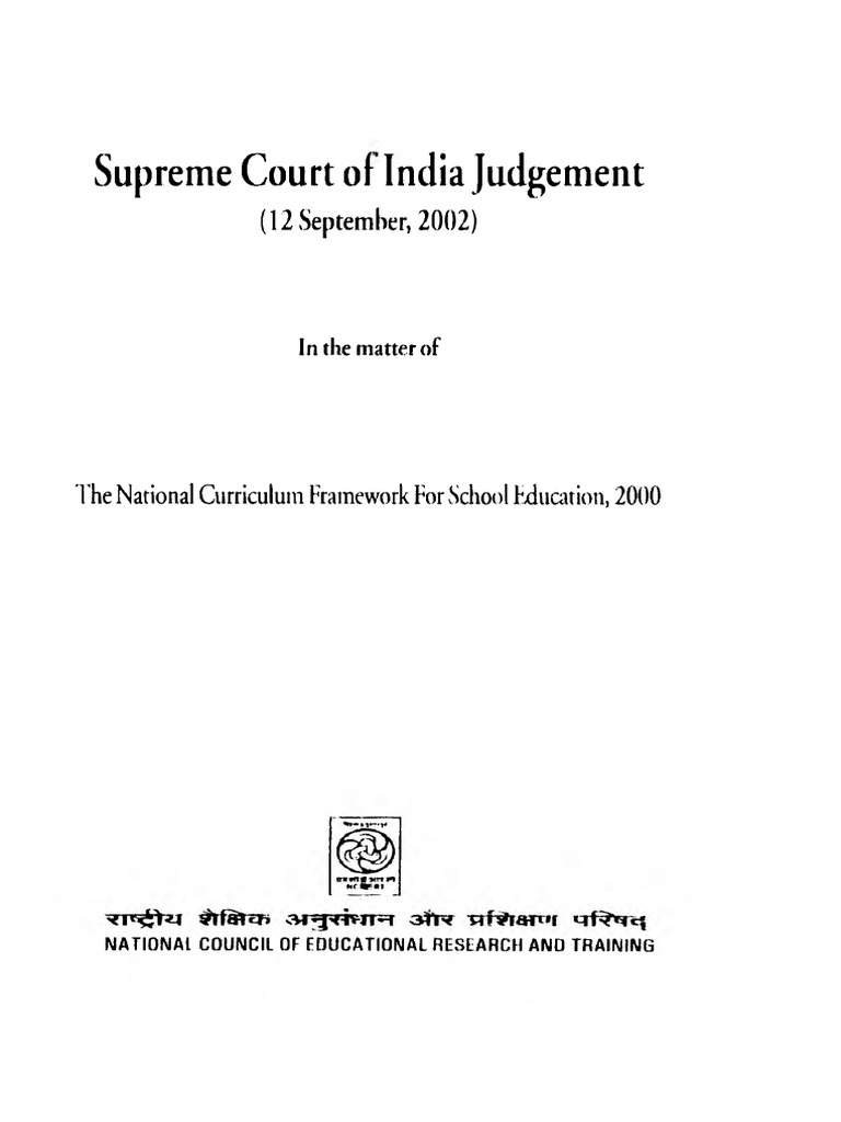 Supreme Court of India Judgement (12 September, 2002) - D11626 | PDF ...
