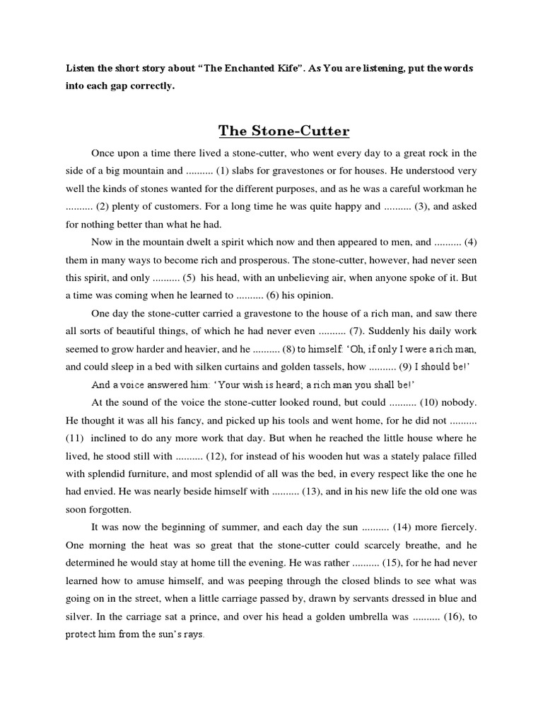 The Stone Cutter | PDF