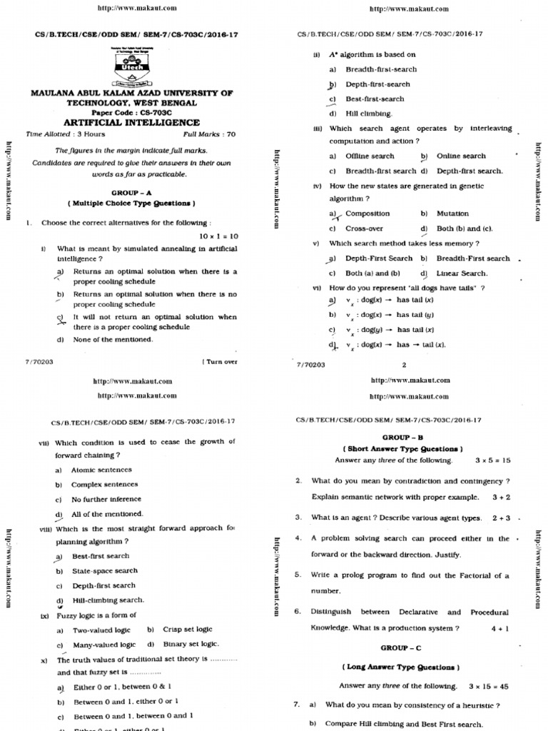 Artificial Intelligence 2017 | PDF