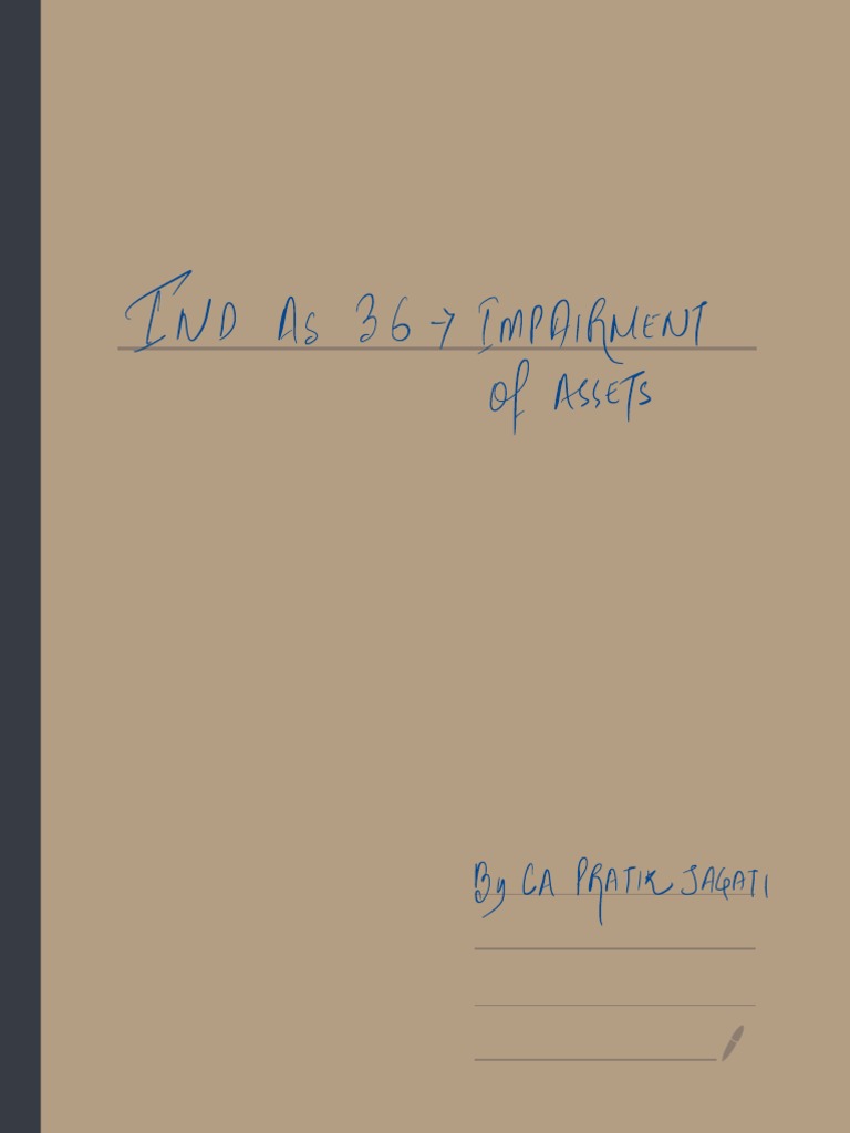 Ind As 36 Impairment of Asset | PDF | Goodwill (Accounting) | Discounting