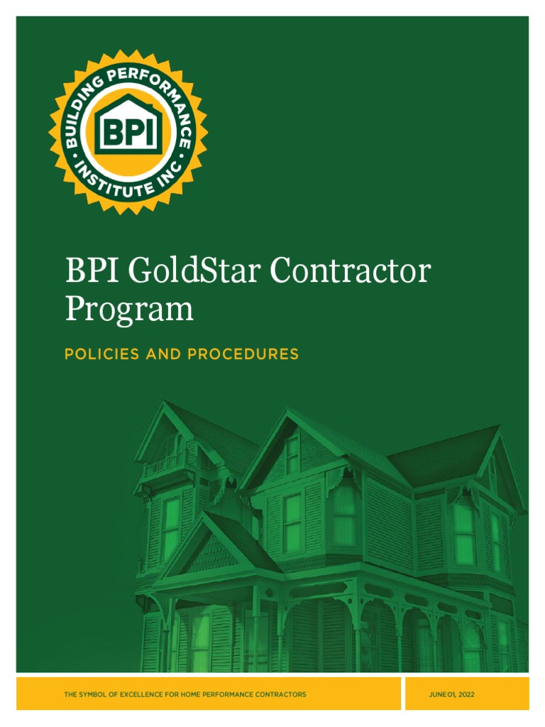 Bpi Goldstar Contractor Program | PDF | Arbitration | Mentorship