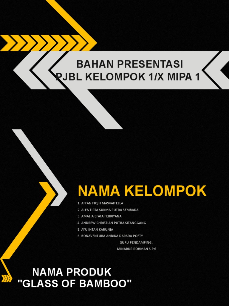 Presentasi PJBL Kel 1 | PDF