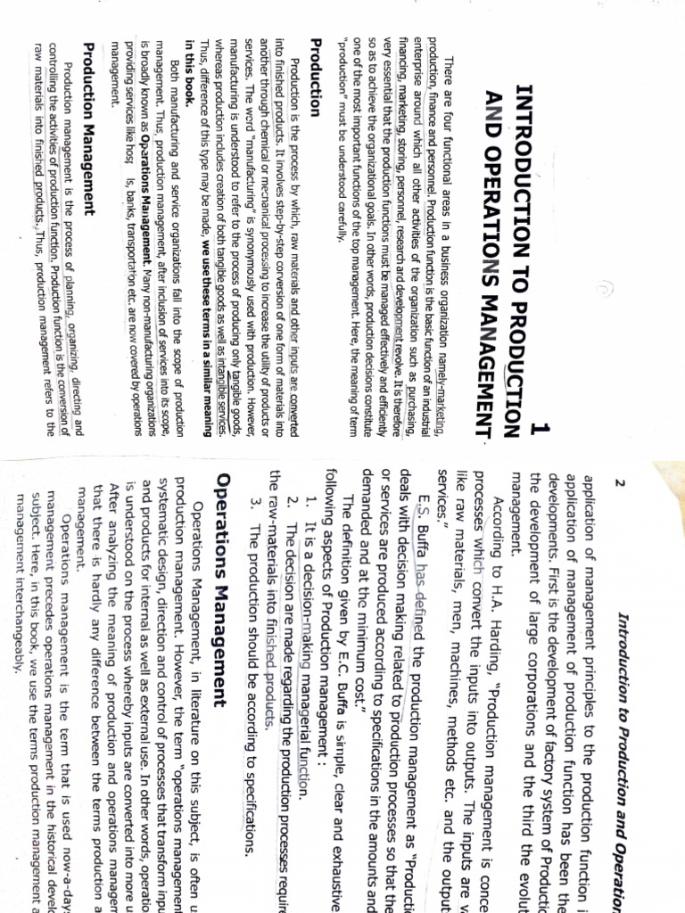 Bba Production Management | PDF