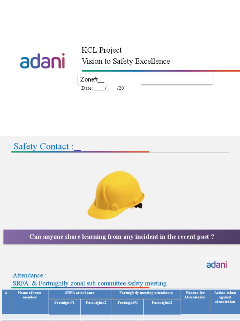 Template For Apex Safety Committee - Nov22 | PDF