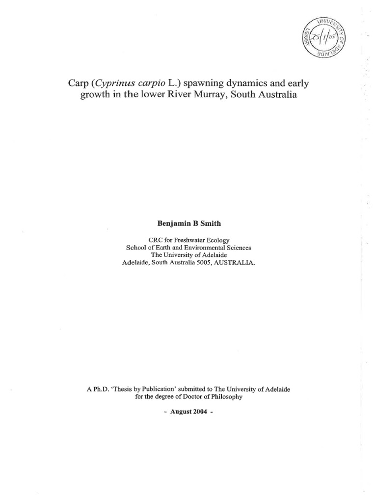 Carp Spwaning | PDF | Spawn (Biology)