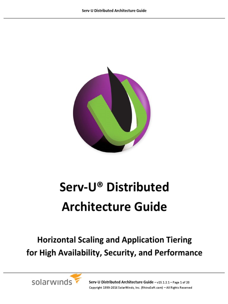 Serv U Distributed Architecture | PDF