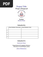 Final Year Project Proposal Template v1.5 | PDF | Feasibility Study ...